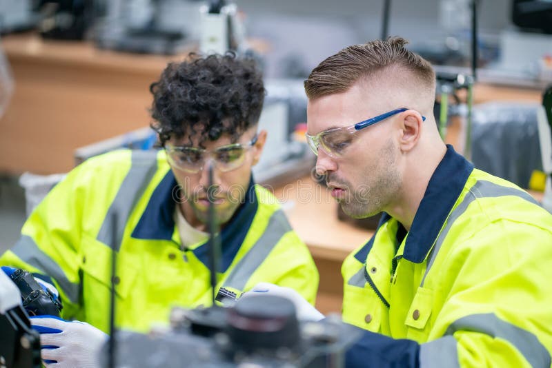 Mechanical Engineering Team Working in Robotic Technology Lap for ...