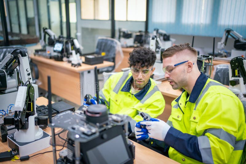 Mechanical Engineering Team Working in Robotic Technology Lap for ...