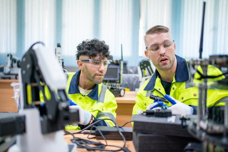 Mechanical Engineering Team Working in Robotic Technology Lap for ...