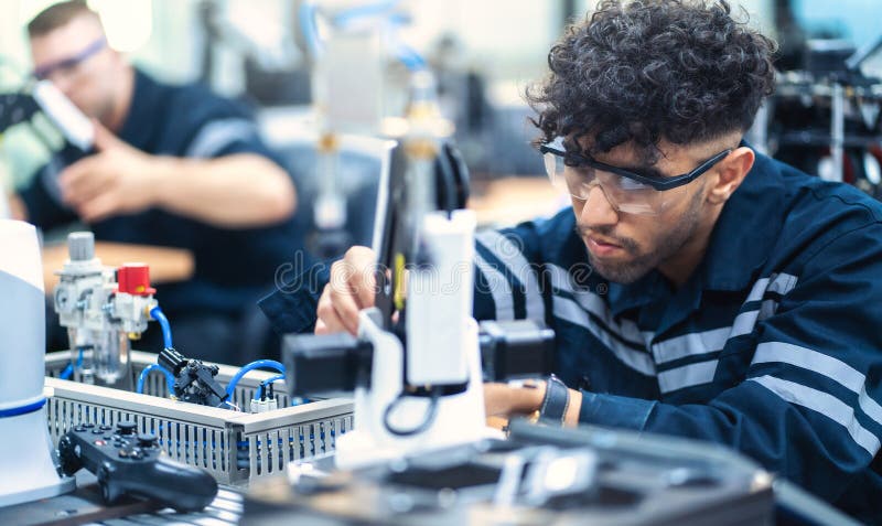 Mechanical Engineering Team Working in Robotic Technology Lap for ...