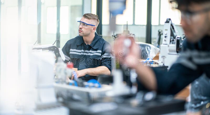 Mechanical Engineering Team Working in Robotic Technology Lap for ...