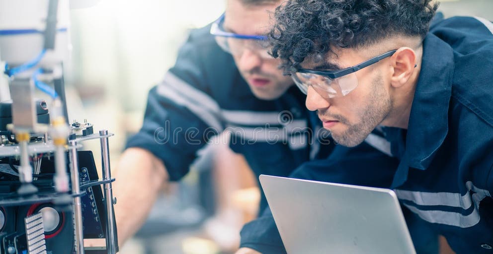 Mechanical Engineering Team Working in Robotic Technology Lap for ...