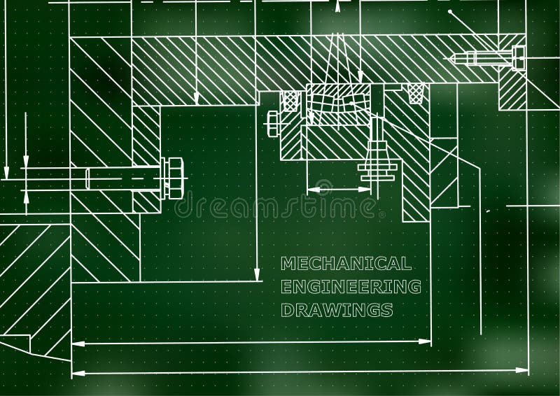 Backgrounds of Engineering Subjects. Technical Illustration Stock ...
