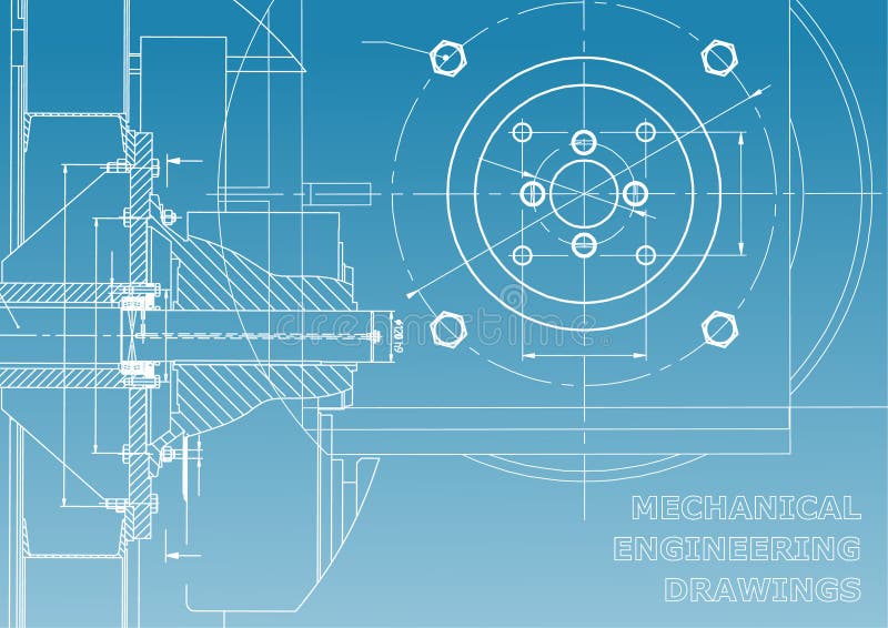 Mechanical Engineering. Technical Illustration Stock Vector ...