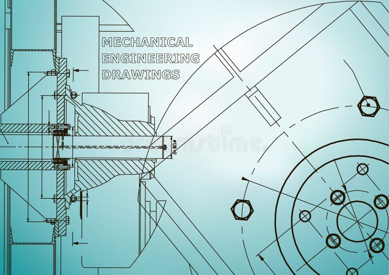 Mechanical Engineering. Technical Illustration Stock Vector ...