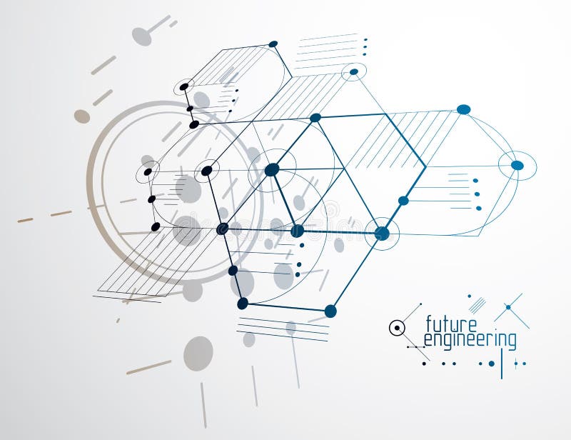 Mechanical Engineering Technology Vector Abstract Background ...