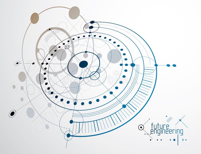 Mechanical Engineering Technology Vector Abstract Background. Stock ...