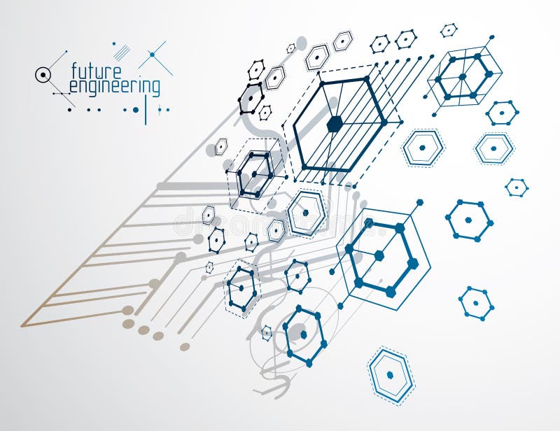 Mechanical Engineering Technology Vector Abstract Background ...