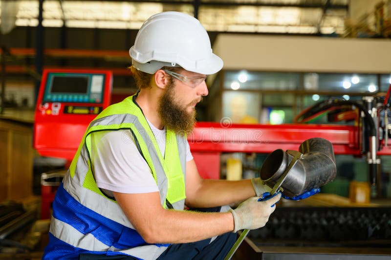 Mechanical Engineers Repairing Engine Machine at Factory Stock Image ...