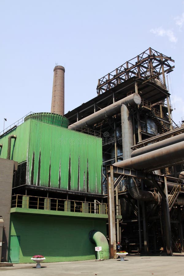 Mechanical Equipment and Iron Construction Stock Image - Image of ...