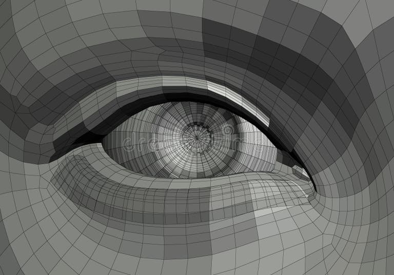 Mechanical Eye Illustration Stock Illustration - Illustration of human ...