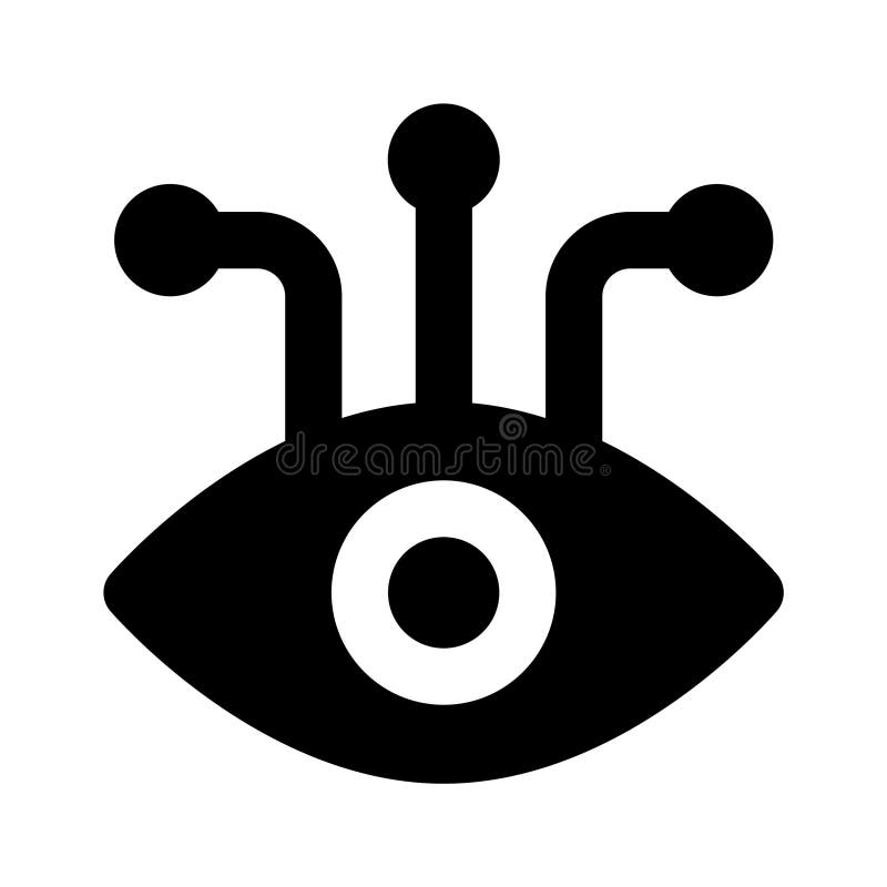 Mechanical Eye Vector, Artificial Intelligence Icon Design Stock Vector ...