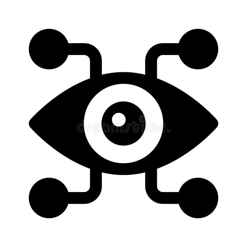 Mechanical Eye Vector, Artificial Intelligence Icon Design Stock Vector ...