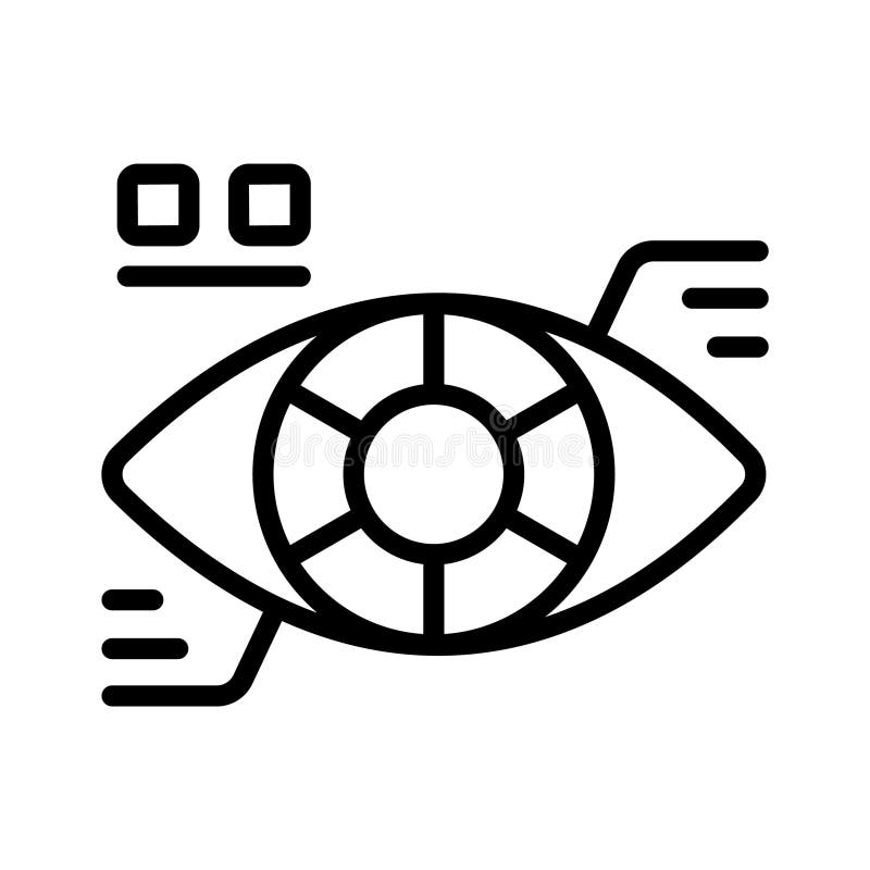Mechanical Eye Vector, Artificial Intelligence Icon Design Stock Vector ...