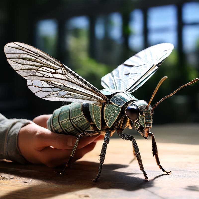 Mechanical Fly, Blending Nature and Technology Editorial Image - Image ...