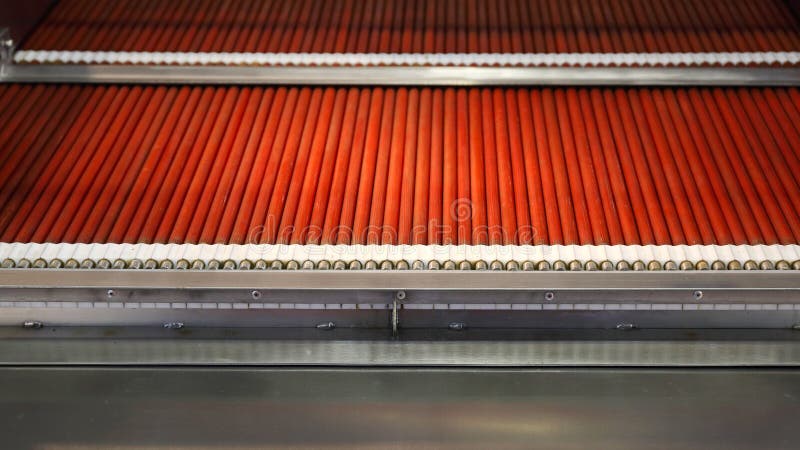 Fruits Calibrating Machinery Stock Photo - Image of industry, grading ...