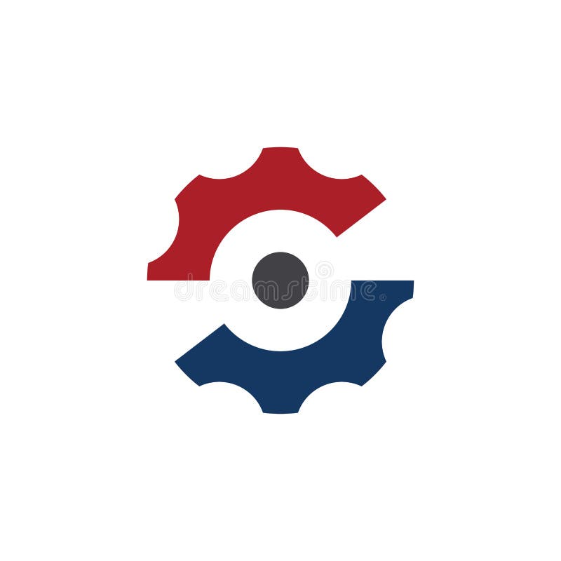 Mechanical Gear Logo Template Vector Element Stock Vector ...