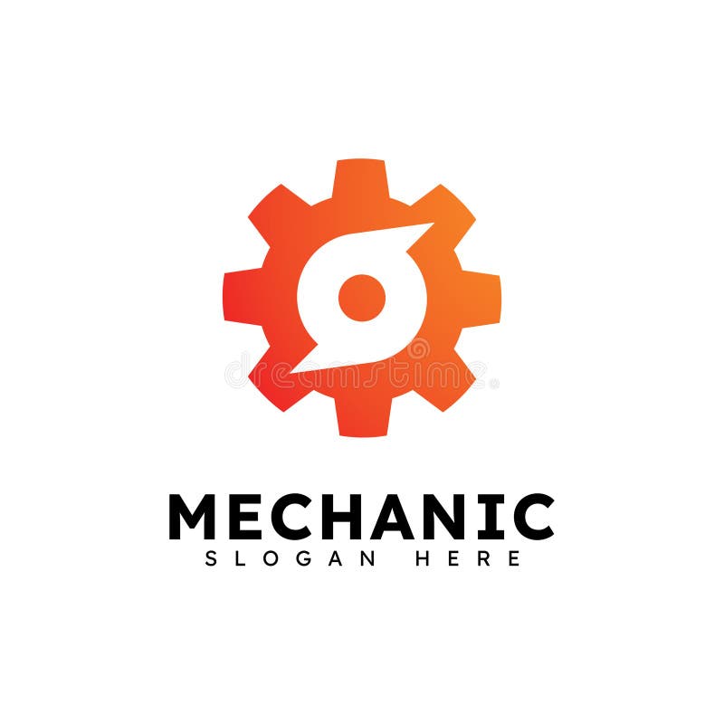 Mechanical Gear Logo Template Vector Element Stock Vector ...
