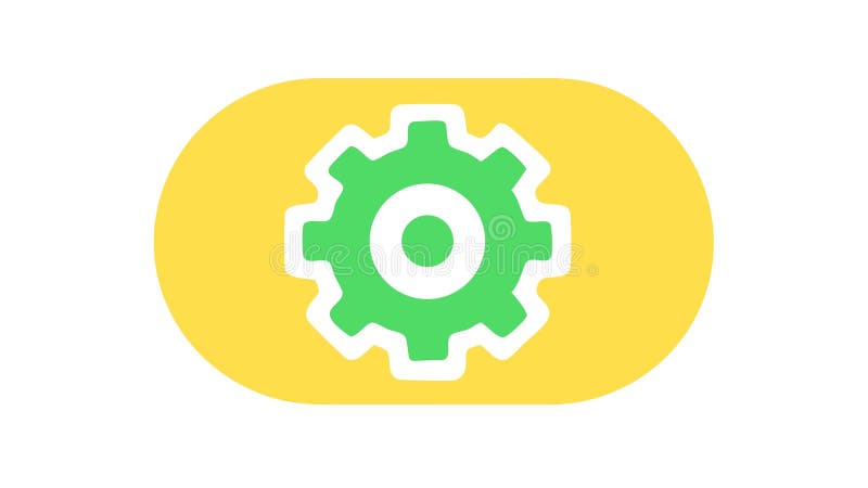 Mechanical Gear Settings Icon. Control, Setup, System, Process, Vector ...