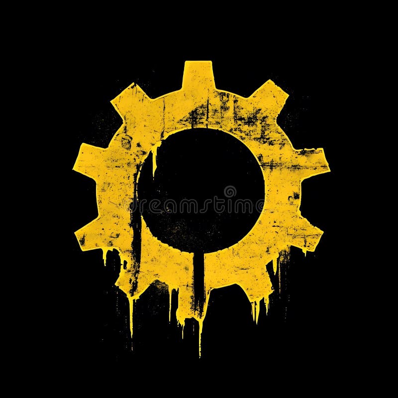 Mechanical Gear Technology Engineering Icon Logo Stock Image - Image of ...