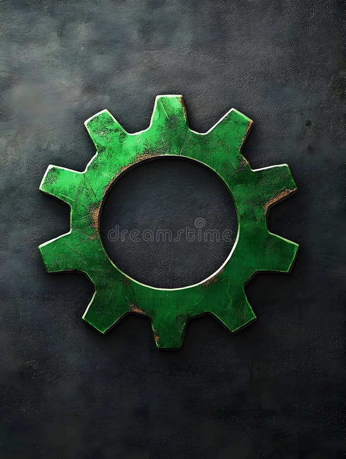 Green Mechanic Gear Technology Engineering Icon Logo Stock Illustration ...