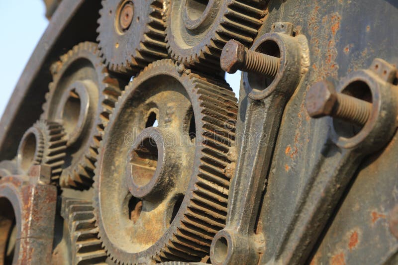 Mechanical gearing stock photo. Image of metal, gear - 370697382