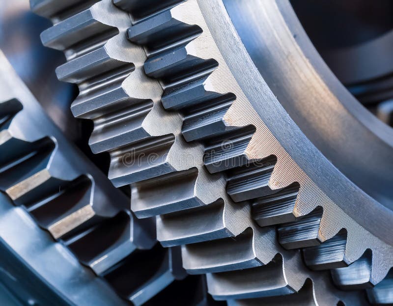 Mechanical Gears Interlocking, Representing Machinery, Engineering, and ...