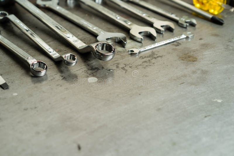 Mechanical tools set stock image. Image of grunge, motor - 99187287