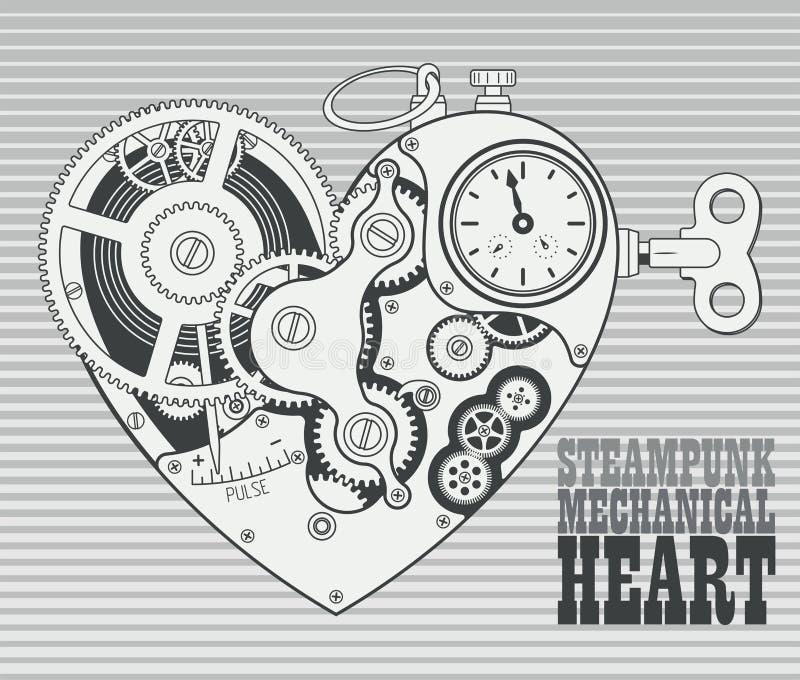 Steampunk Heart Illustration