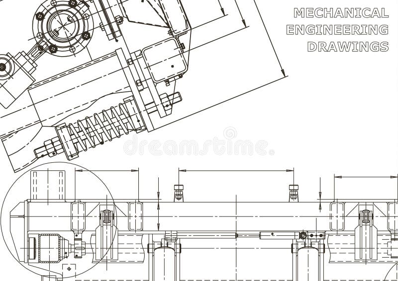 Vector Engineering Illustration. Cover, Flyer, Banner, Background Stock ...