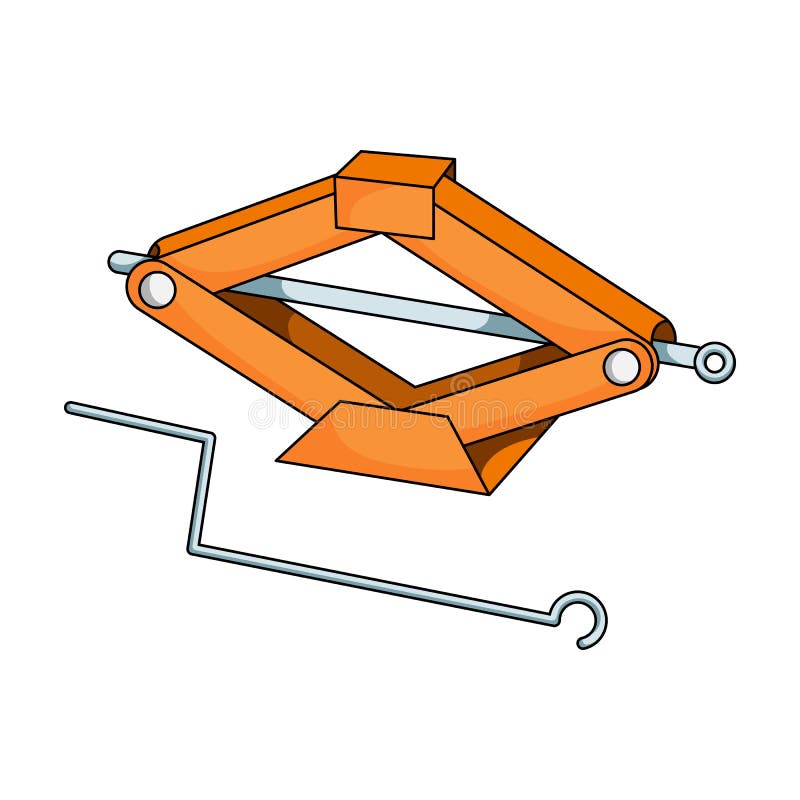 Mechanical Jack.Car Single Icon in Cartoon Style Vector Symbol Stock ...