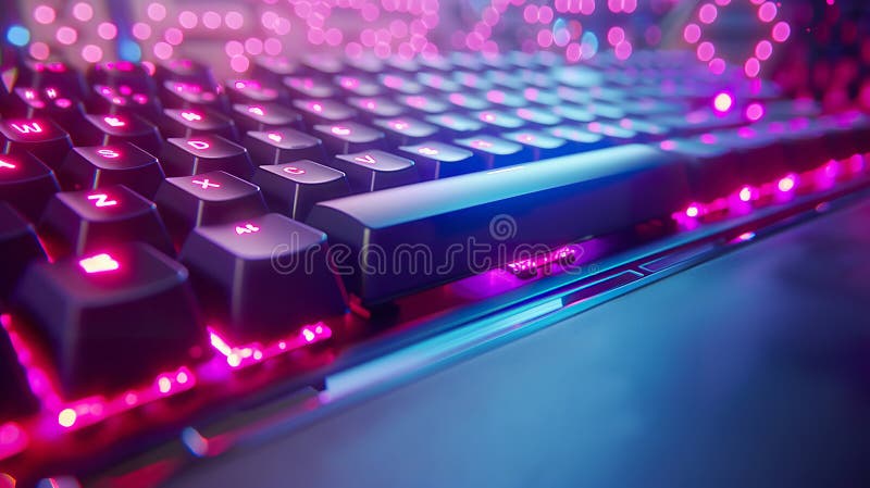 Mechanical Keyboard with Customizable Macro Keys and Vibrant Backlit ...