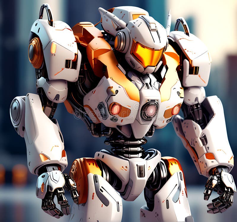 Mechanical Marvel: 3D Rendered Illustration of a Robot Stock ...