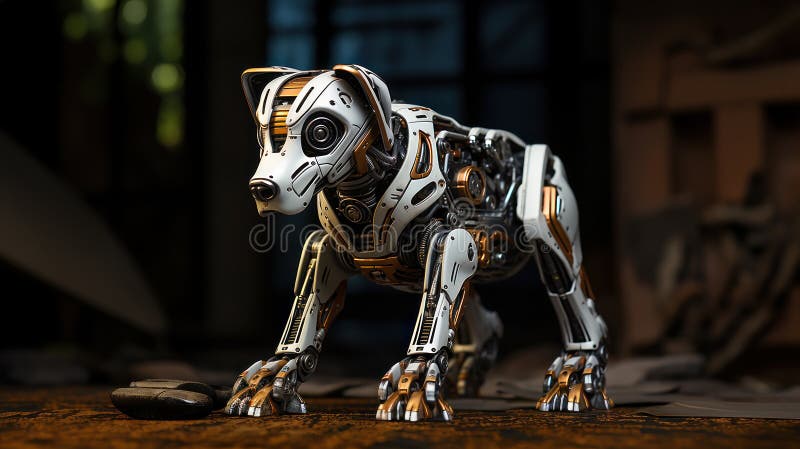 Mechanical Marvel: the Robotic Dog Companion Stock Image - Image of ...
