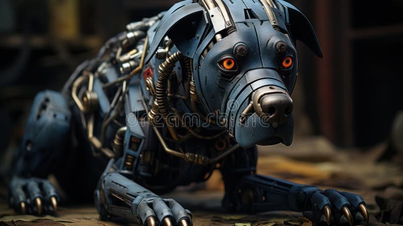 Mechanical Marvel: the Robotic Dog Companion Stock Photo - Image of ...