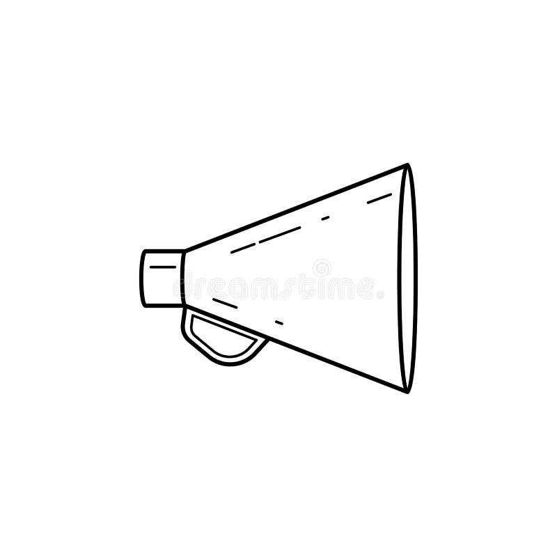 Megaphone Mechanical Icon. Element of Cyber Security for Mobile Concept ...
