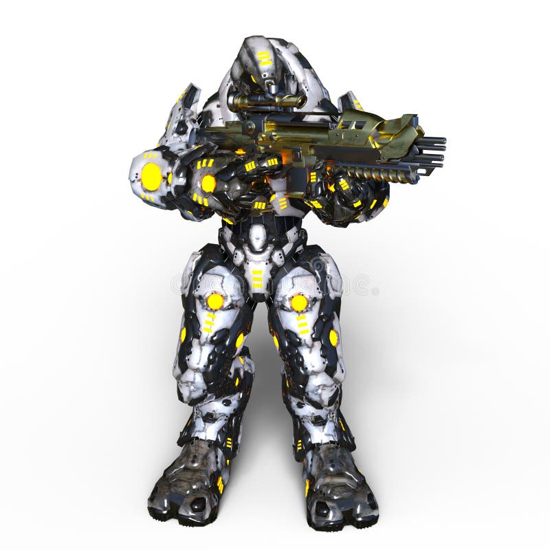 Mechanical monster stock illustration. Illustration of technology ...