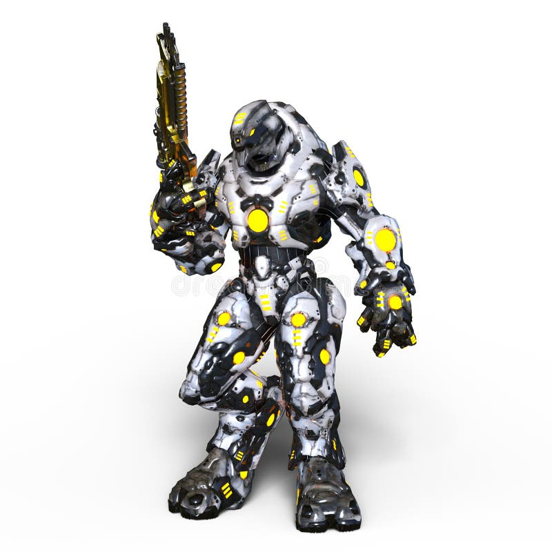 Mechanical monster stock illustration. Illustration of technology ...