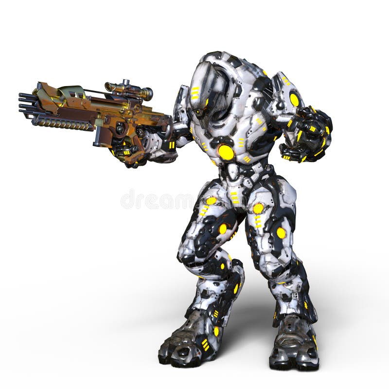 Mechanical monster stock illustration. Illustration of technology ...