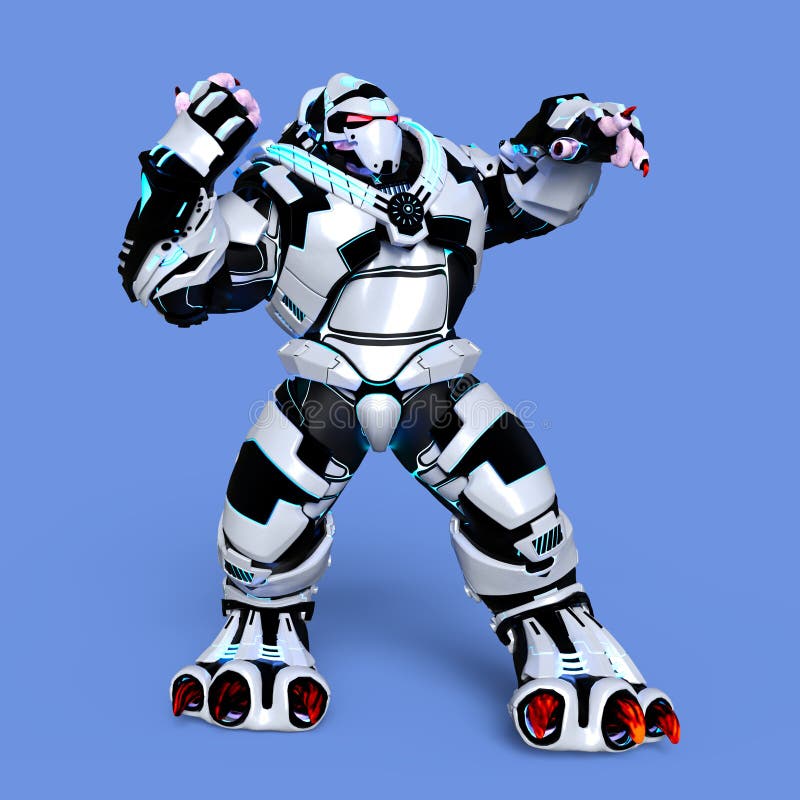 Mechanical monster stock illustration. Illustration of game - 75110814