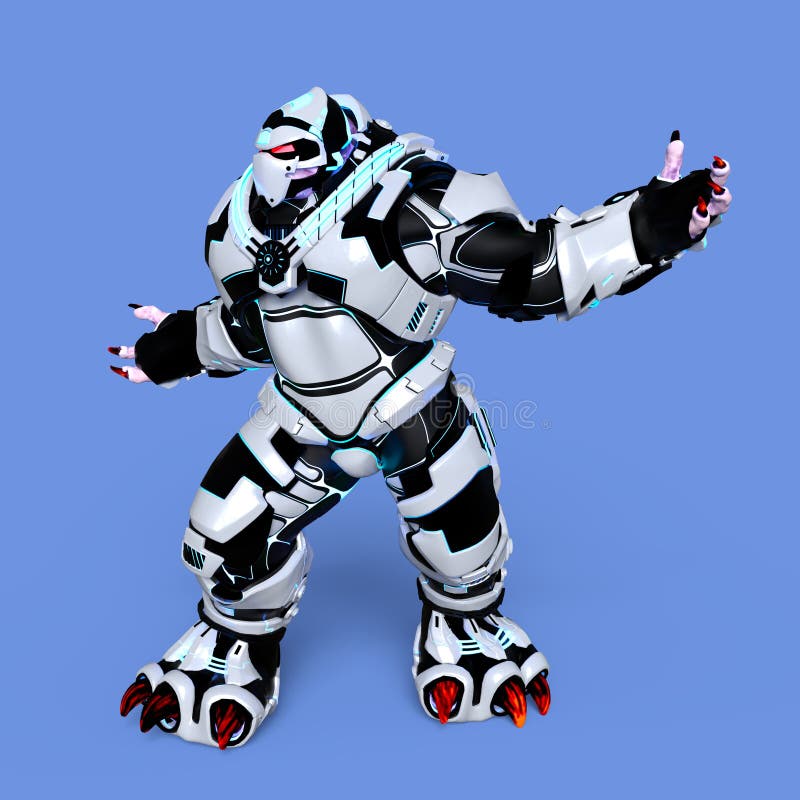 Mechanical monster stock illustration. Illustration of game - 75110814