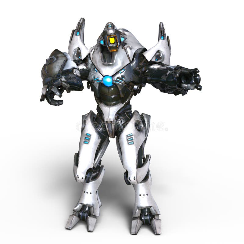 Mechanical monster stock illustration. Illustration of technology ...