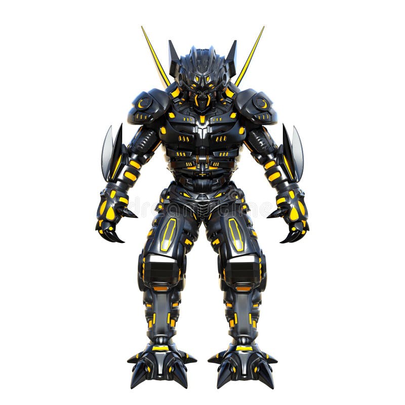 Mechanical monster stock illustration. Illustration of tusk - 54704994