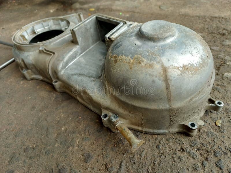 Mechanical Motorcycle Engine Block that Has Been Worn Out by Corrosion ...