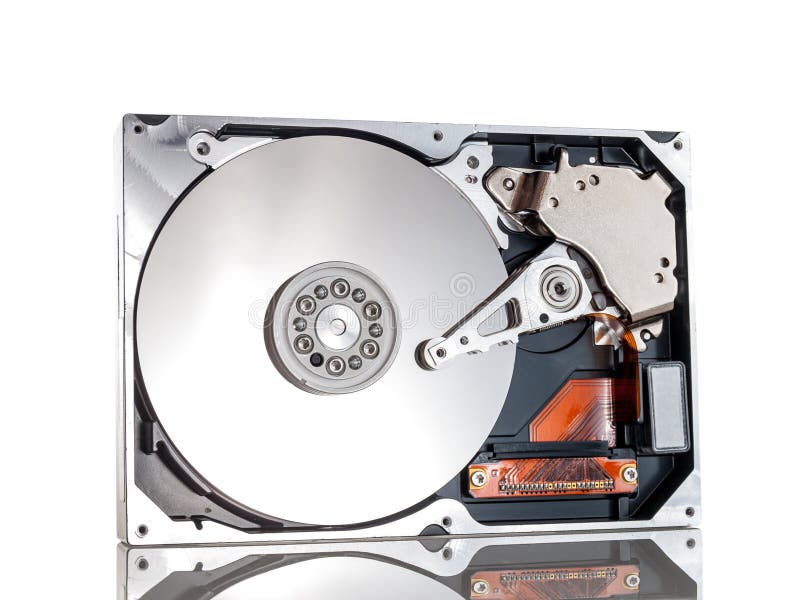 Mechanical Movable Hard Disk, with Magnetic Head in Disassembled State ...