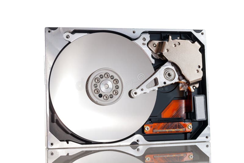 Mechanical Movable Hard Disk, with Magnetic Head in Disassembled State ...