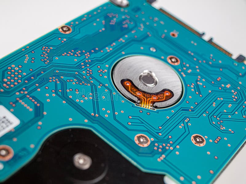 Mechanical Movable Hard Disk, with Magnetic Head in Disassembled State ...