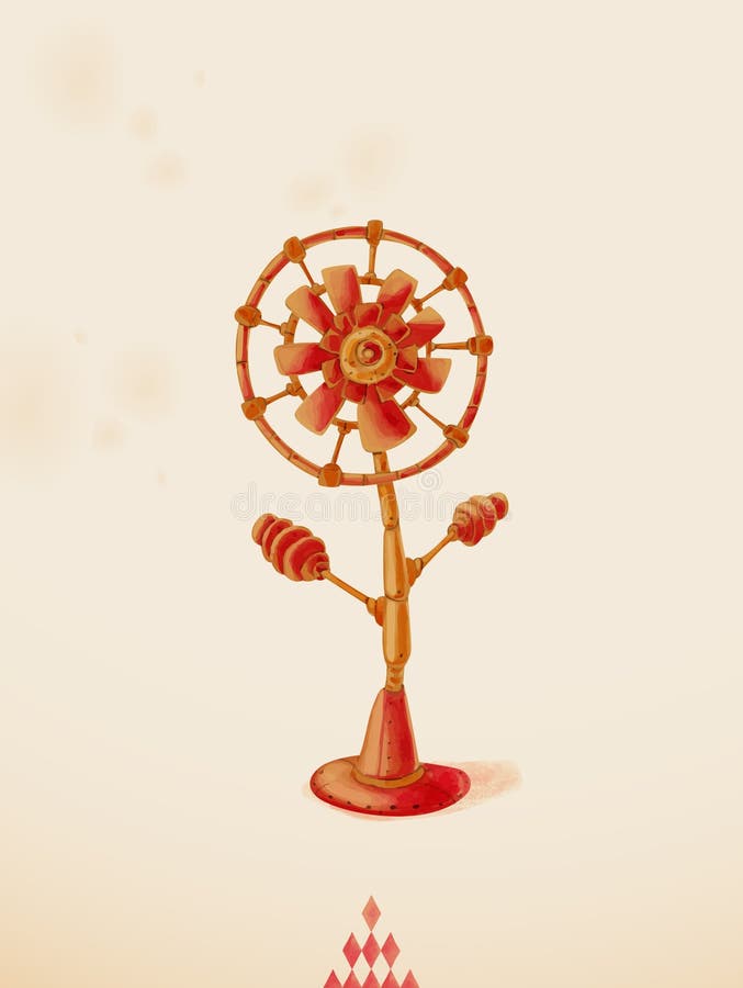 Mechanical Flower Drawing