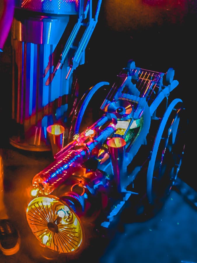 Mechanical Objects and Robotic Devices. Stock Photo - Image of blue ...