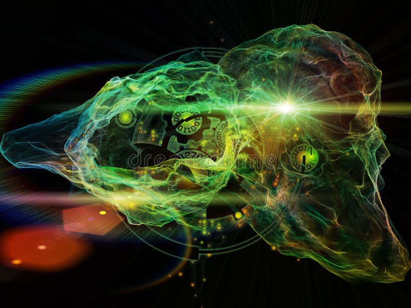 Mechanical Organic Particle Stock Illustration - Illustration of ...